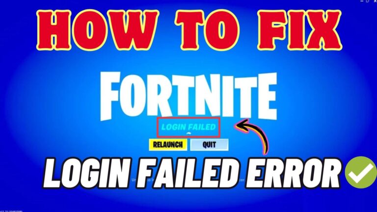 How To Fix “Login Failed” Error In Fortnite (SOLVED)